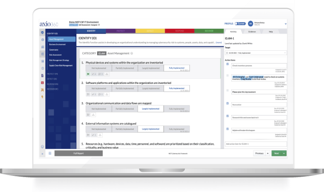 Free Axio360 Cybersecurity Program Assessment